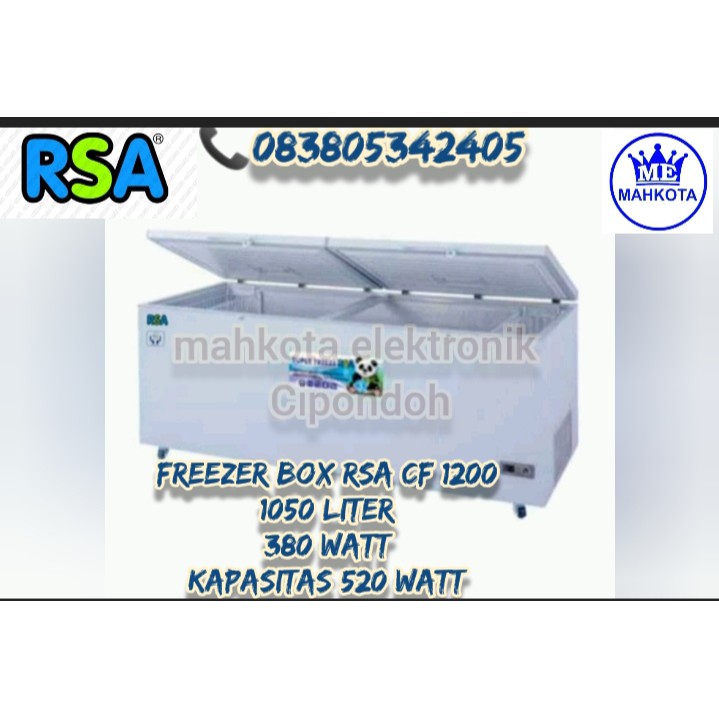 Jual FREEZER BOX RSA CF 1200 (ONLY JABODETABEK, BANGKA DAN BELITUNG ...