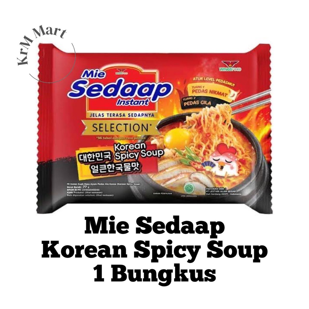 Jual Mie Sedap Selection Korean Spicy Soup 1 bungkus pcs Sedaap Sup ...