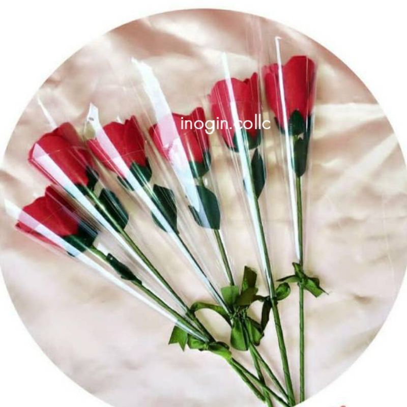 Jual Bunga mawar flanel per tangkai Indonesia|Shopee Indonesia
