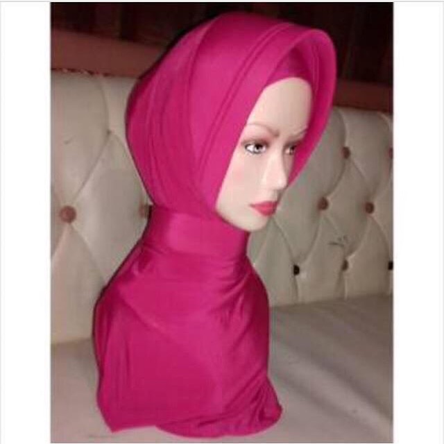 Jual jilbab dinas antem (YKB Bhayangkari/pink fanta) | Shopee Indonesia
