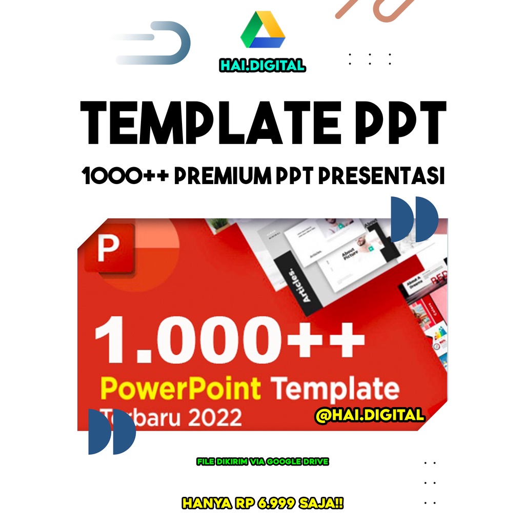Jual Premium Template PowerPoint Murah TERBARU NEW PPT LENGKAP ...
