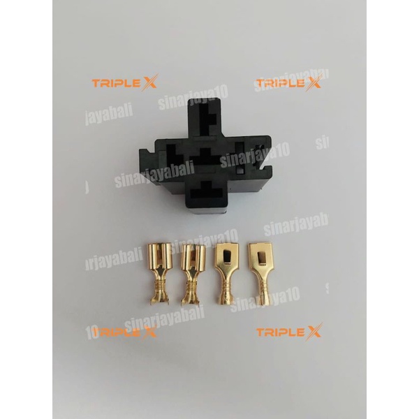 Jual soket relay 4kaki 5kaki socket 4 5 kaki 4pin 5pin rumah tempat ...