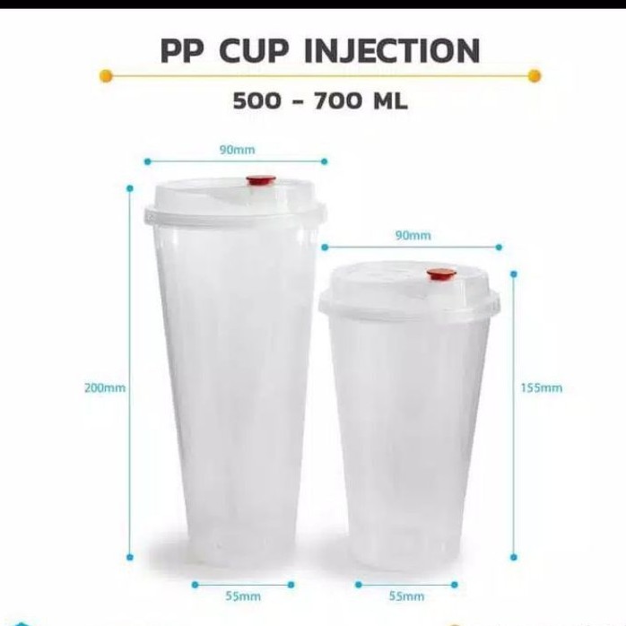 CUP PP INJECTION 700ml , (MINIMAL 50PCS) | Shopee Indonesia