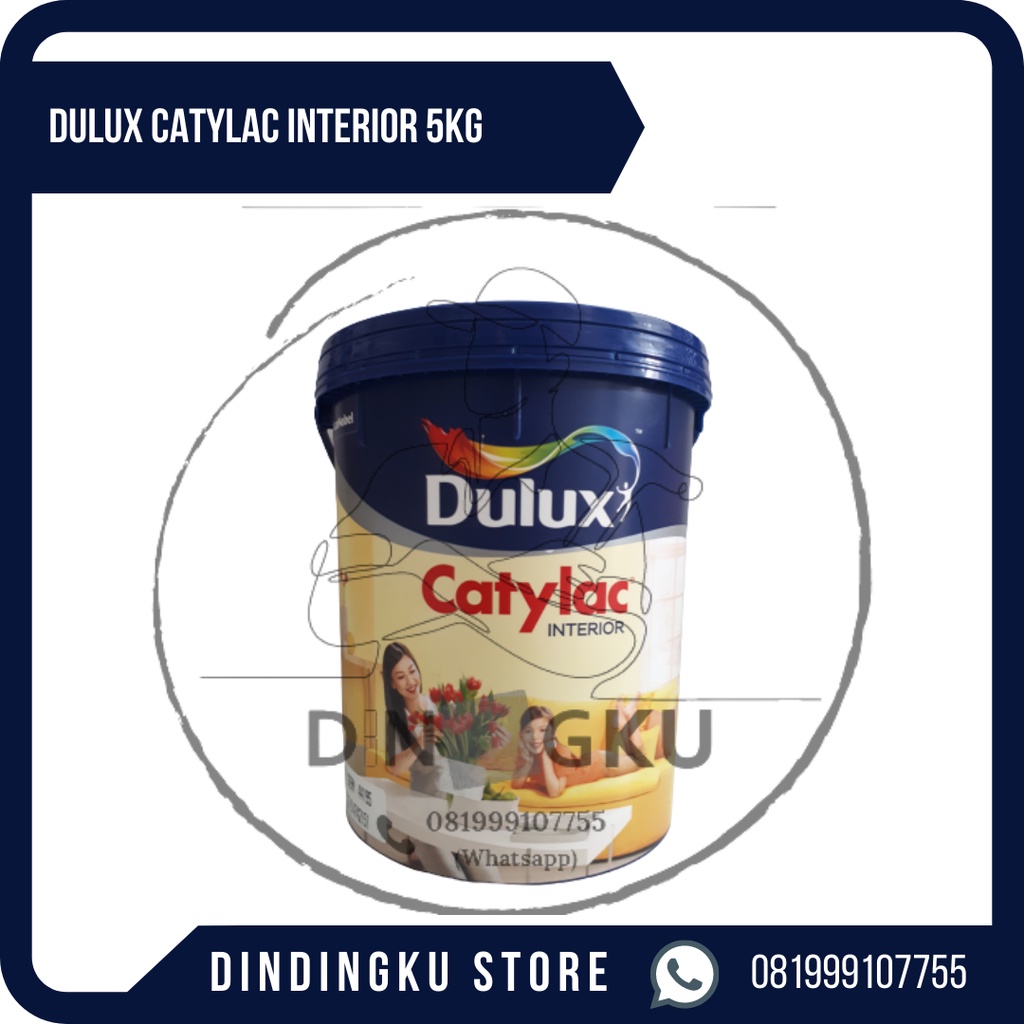 Jual Dulux Catylac Cat Tembok Interior 5Kg Indonesia|Shopee Indonesia