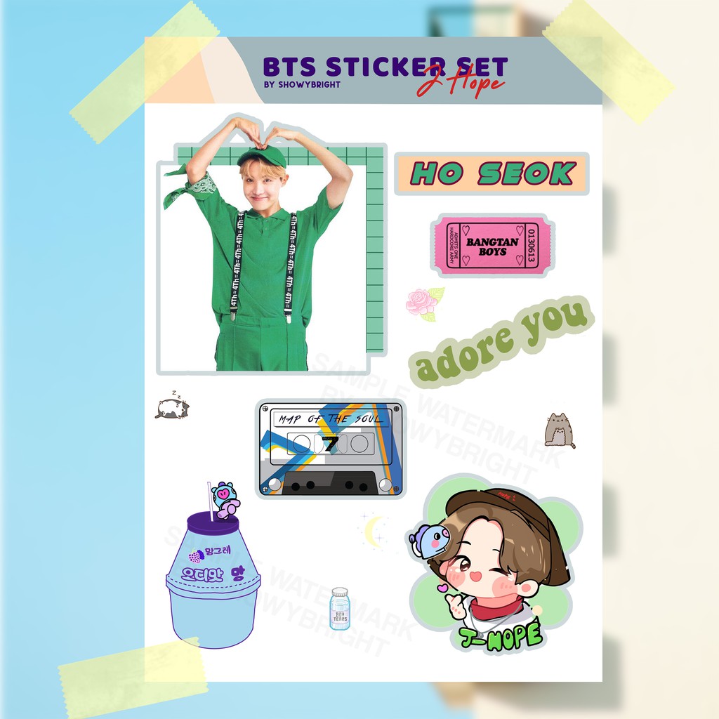 Jual Sticker BTS J-Hope Sticker (Sport ver) Highquality Print | Shopee ...