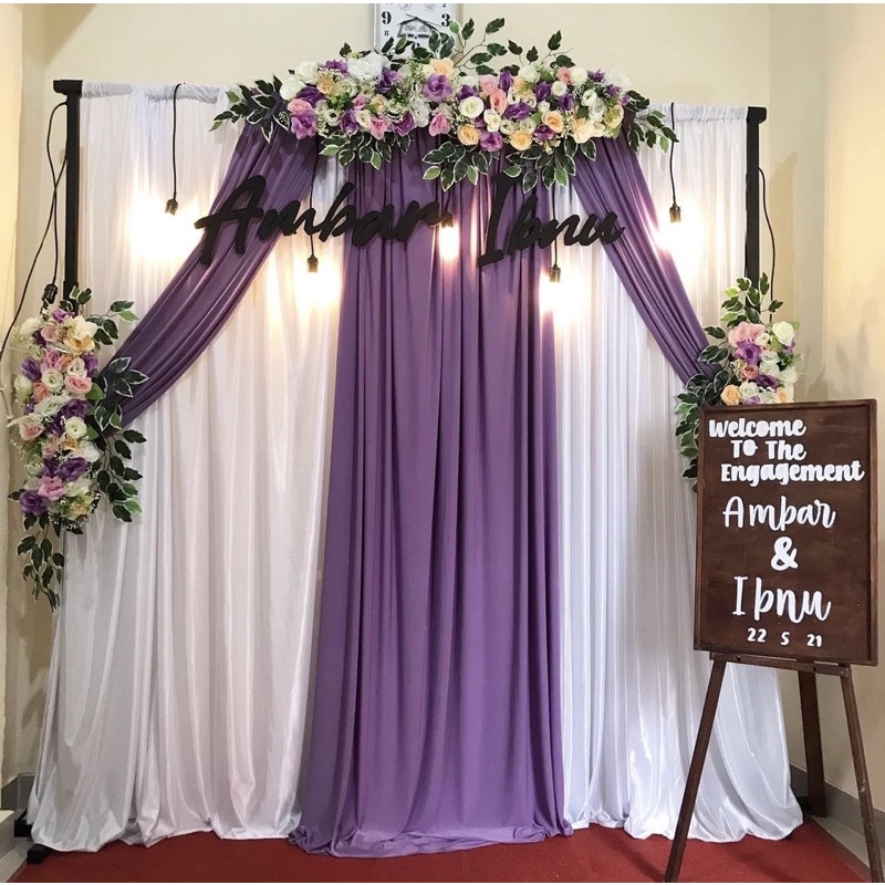 Jual sewa backdrop lamaran | Shopee Indonesia