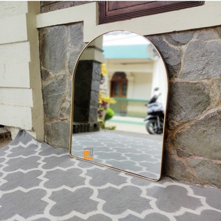 Jual Cermin Besi 70x90 cm Cermin Setengah Oval Bawah Rounded Pigura ...