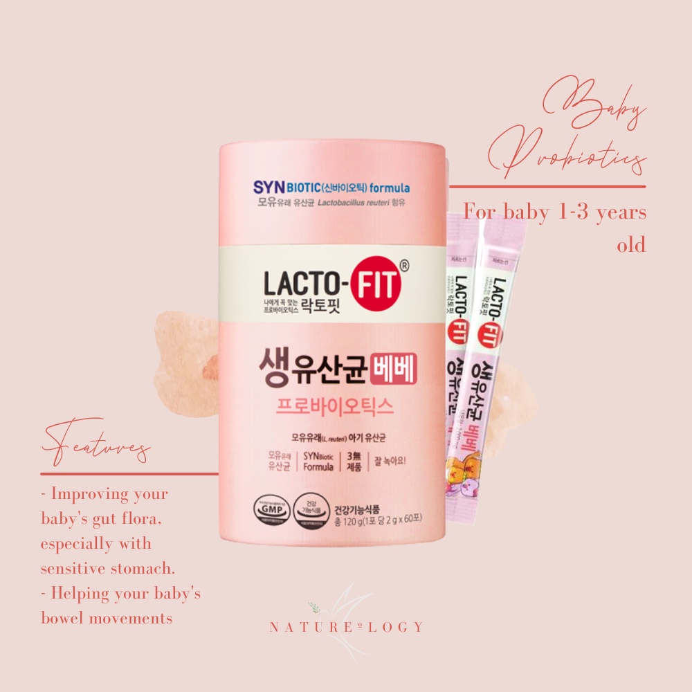 Jual LACTO-FIT Probiotic Baby (1-3 tahun) 1BOX @60sticks (Korea ...