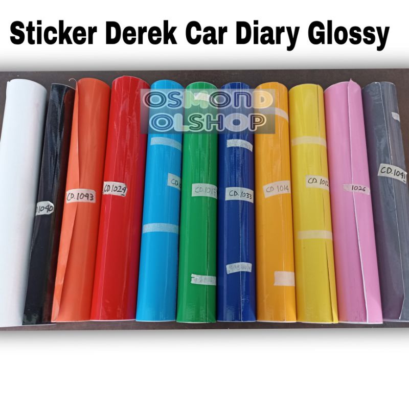Jual Sticker Scotlite Derek Car Diary Glossy (Meteran) | Shopee Indonesia