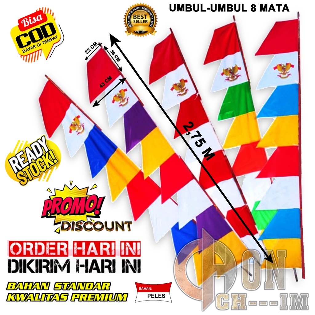 Jual BENDERA UMBUL-UMBUL GARUDA WARNA WARNI#UMBUL UMBUL MURAH | Shopee Indonesia