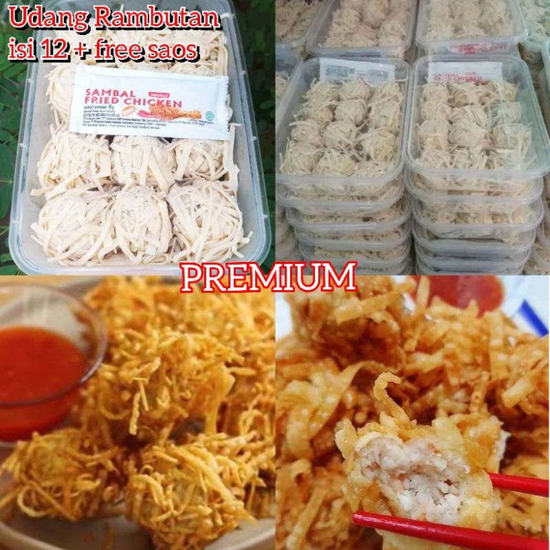 Jual Bola Rambutan isi Ayam Udang isi 12 INSTAN ONLY Homemade | Bola ...