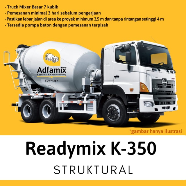Jual Beton Cor Ready Mix K 350 Termurah | Shopee Indonesia
