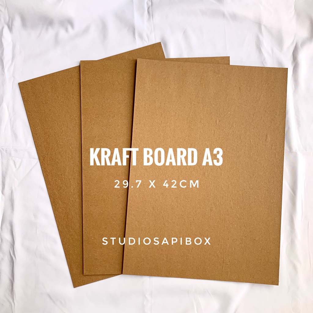Jual Karton Kraft Board A3 2mm | Shopee Indonesia