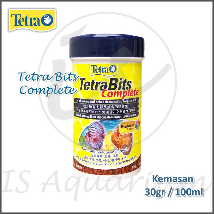 Jual Tetra Bits Complete 30gr Makanan Ikan Granule Tetra Bit Tetrabit ...