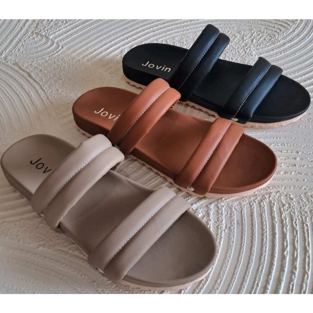 Jual Vinshoes - Cecilia flat SANDAL SLOP WANITA KEKINIAN TERBARU FLAT ...