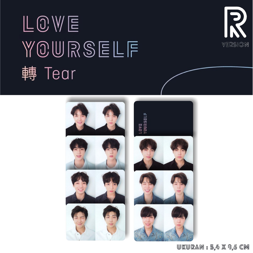 Jual [Photocard] BTS Love Yourself Tear Ver. R - Unofficial | Shopee ...