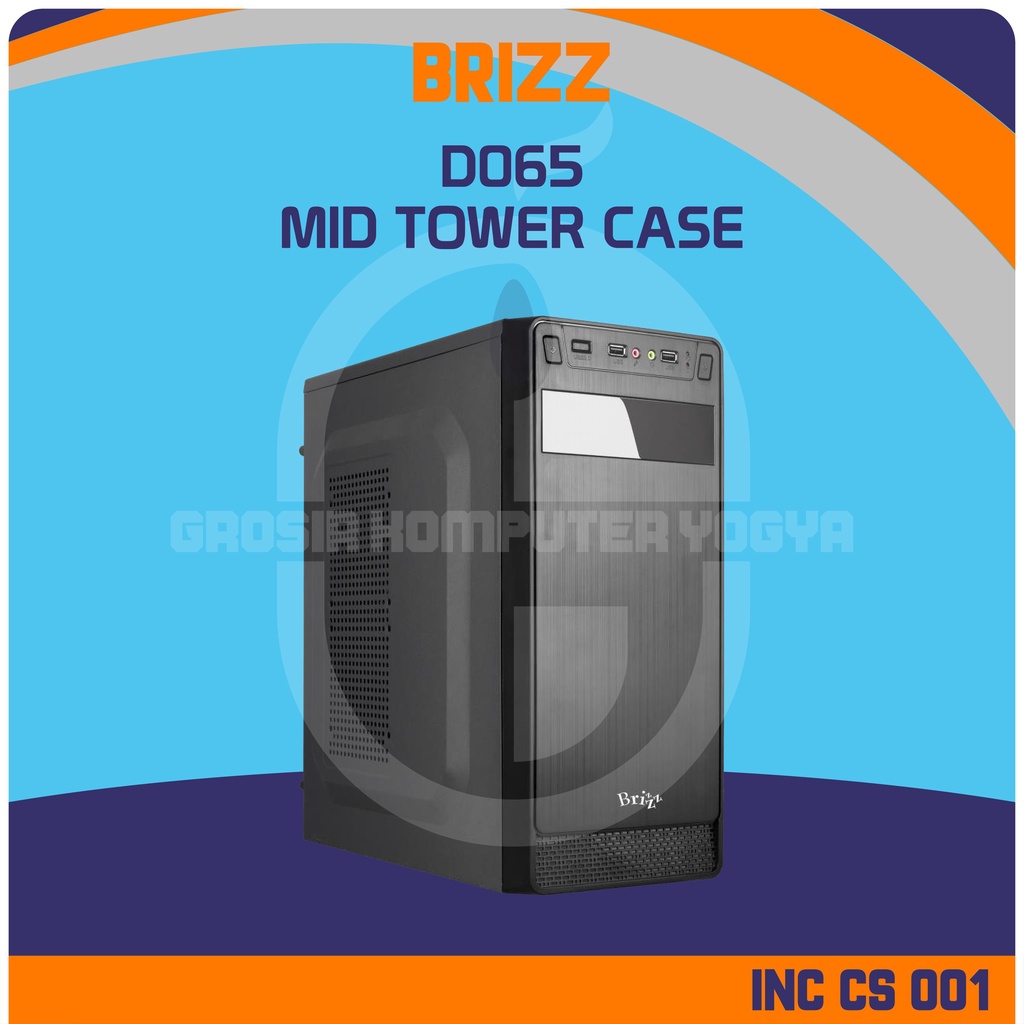 Jual Brizz D065 ATX Mid Tower Case with PSU 500W Casing Komputer ...