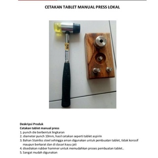 Jual alat cetak tablet manual Indonesia|Shopee Indonesia