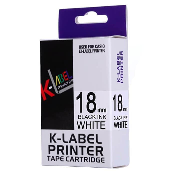 Jual Kertas K Label Printer EZ Label 9 MM 12MM 18MM Compatible Casio ...