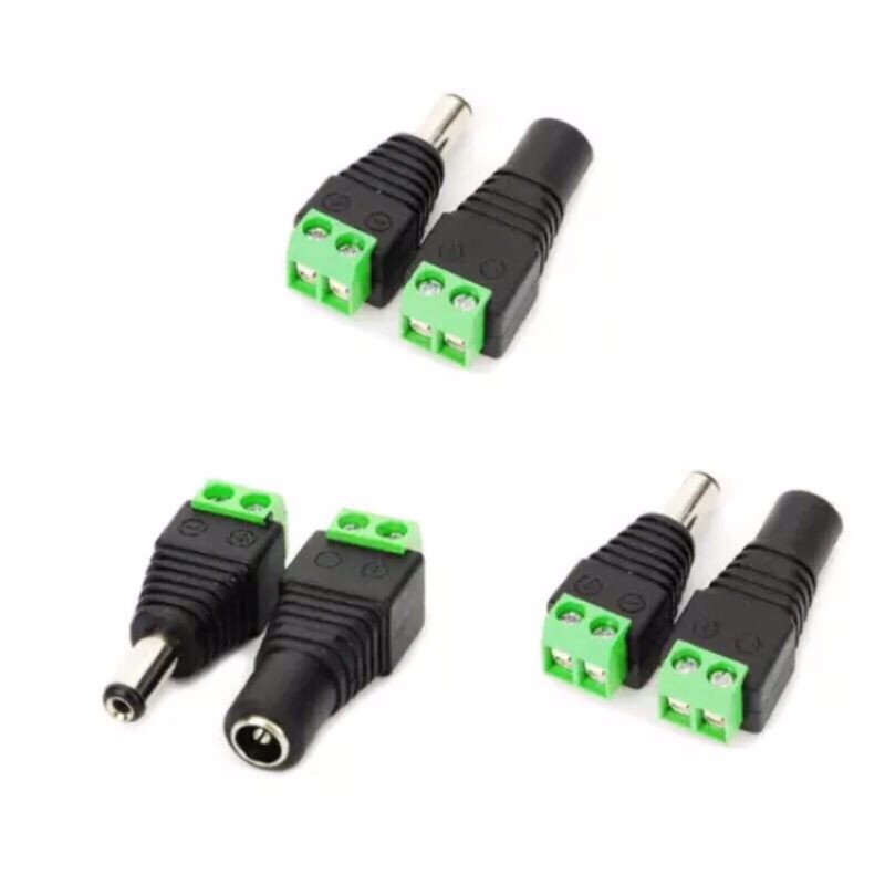 Jual Jack DC CCTV male/Female Konektor CCTV jek Konektor | Shopee Indonesia