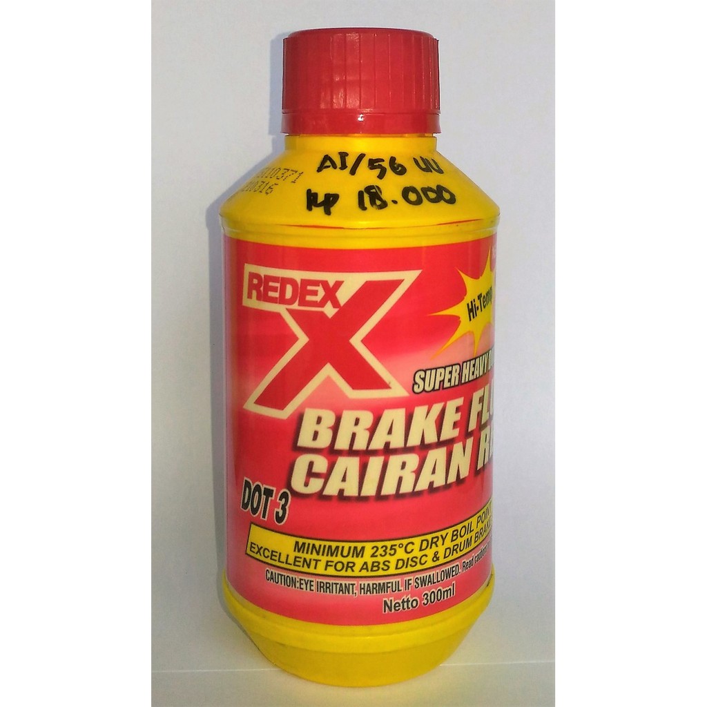 Jual Minyak Rem Redex Brake Fluid DOT3 300ml RED Oli Rem Super Heavy ...