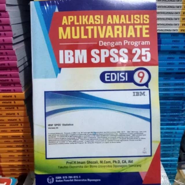 Jual Aplikasi Analisis Multivariate Dengan Program IBM SPSS 25 Edisi 9 by Prof Imam Ghozali ...