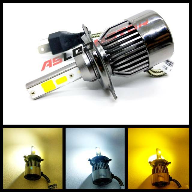Jual LAMPU LED H4 TIGA WARNA GARANSI | BOHLAM H4 LED TRIPLE COLOR ...