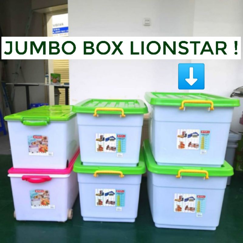 Jual LIONSTAR wagon 100 liter container 100L box jumbo Lion star + roda ...