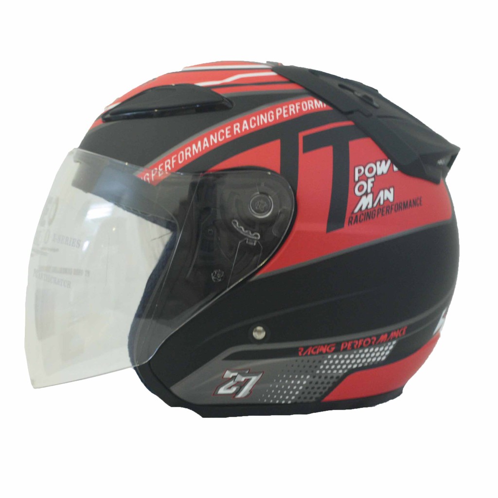Jual MVSTAR HELM RACING SERIES Z7 POWER OF MAN - VISOR OSBE OPTICAL ...