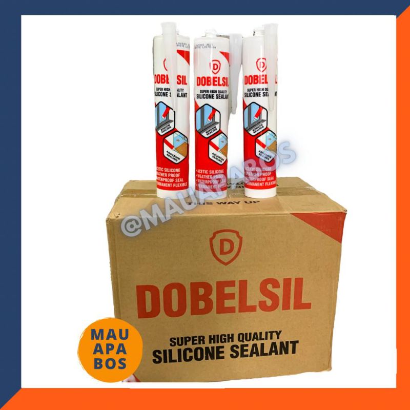 Jual Lem Botol Silicone Sealant Dobelsil 300 ml / Lem kaca Aquarium ...