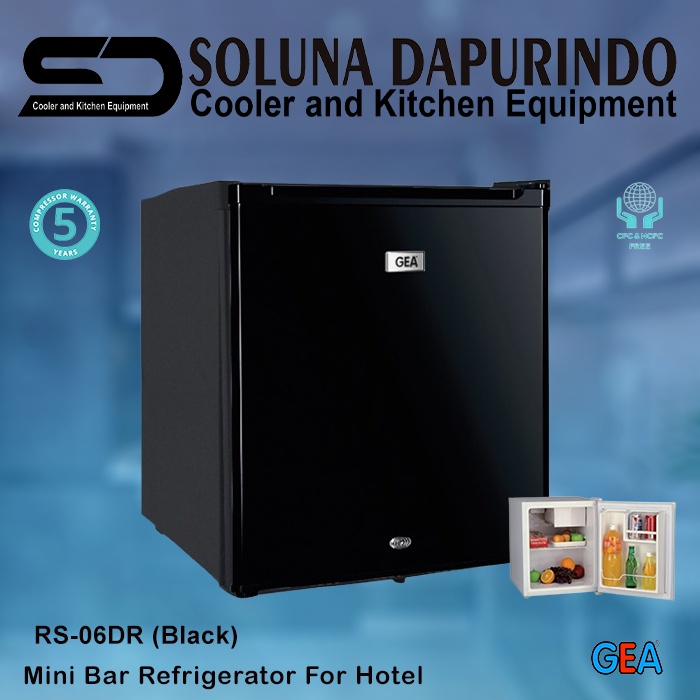 Jual GEA MINI BAR REFRIGERATOR FOR HOTEL RS-06DR BLACK / RS06DRBLACK ...