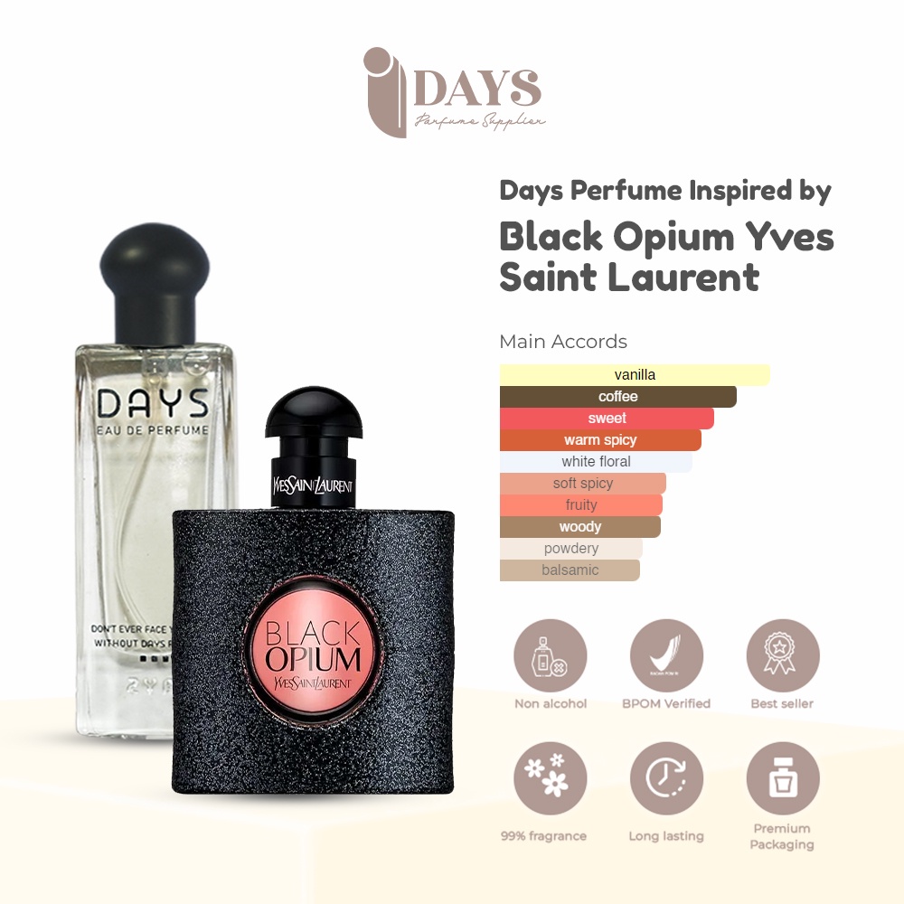 Jual Days Parfum Inspired By Black Opium | Shopee Indonesia