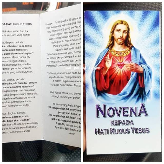 Jual Lembar Doa Novena Hati Kudus Yesus | Shopee Indonesia