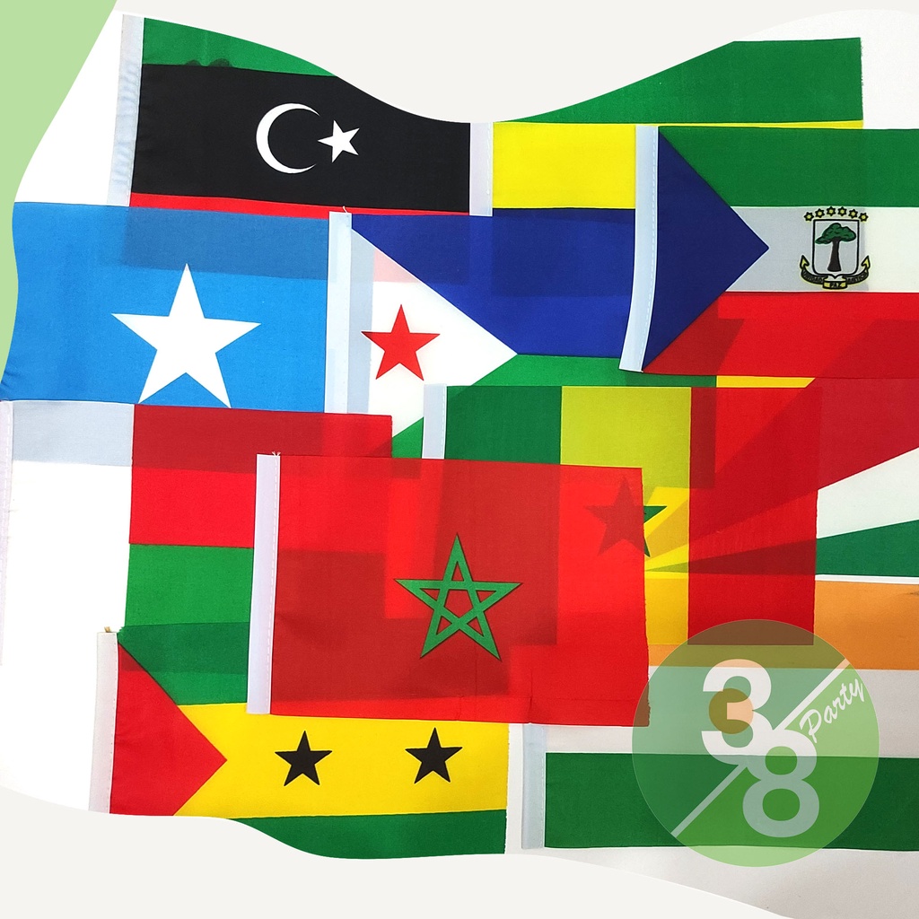 Jual Bendera Kain Mini Negara Benua Afrika African Continent Country ...