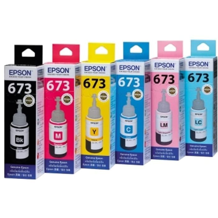 Jual TINTA PRINTER EPSON L800/L850/L1800 Original - Hitam | Shopee ...