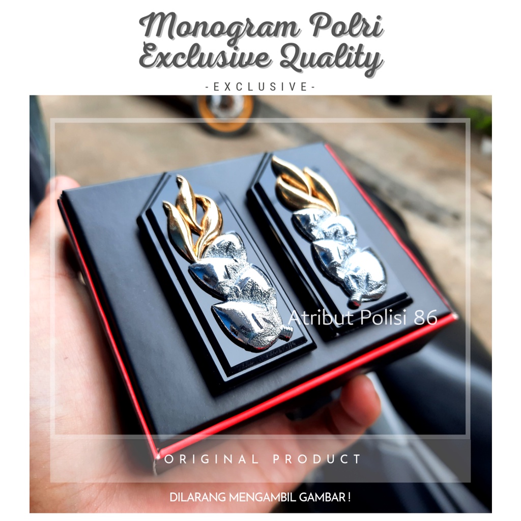 Jual Monogram Polisi - Monogram Polri - Padi Kapas - Kopsteken Polri ...