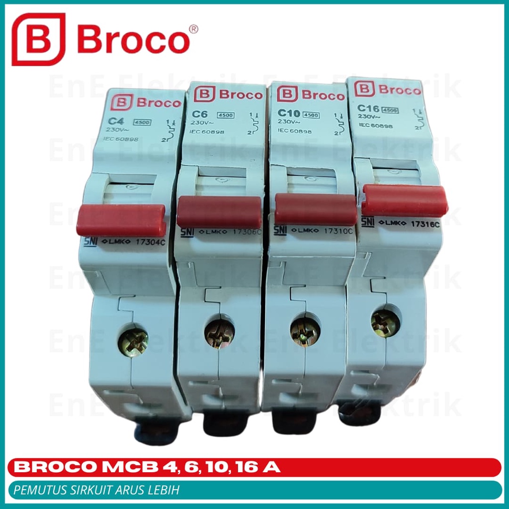 Jual BROCO MCB 1 PHASE pemutus arus ac | Shopee Indonesia