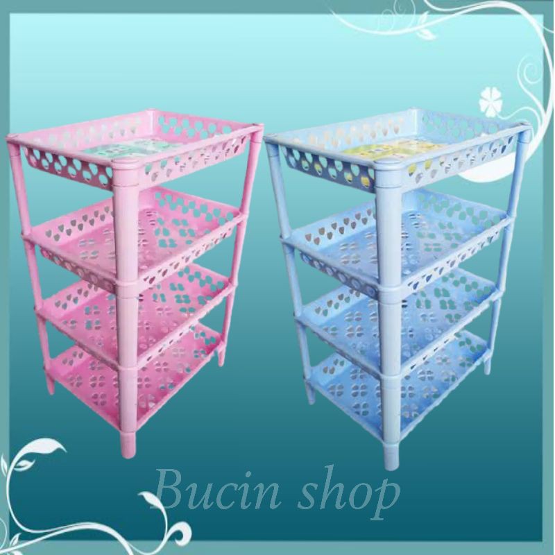 Jual Rak plastik serbaguna yosikawa susun 4 / Rak dapur plastik susun 3 ...