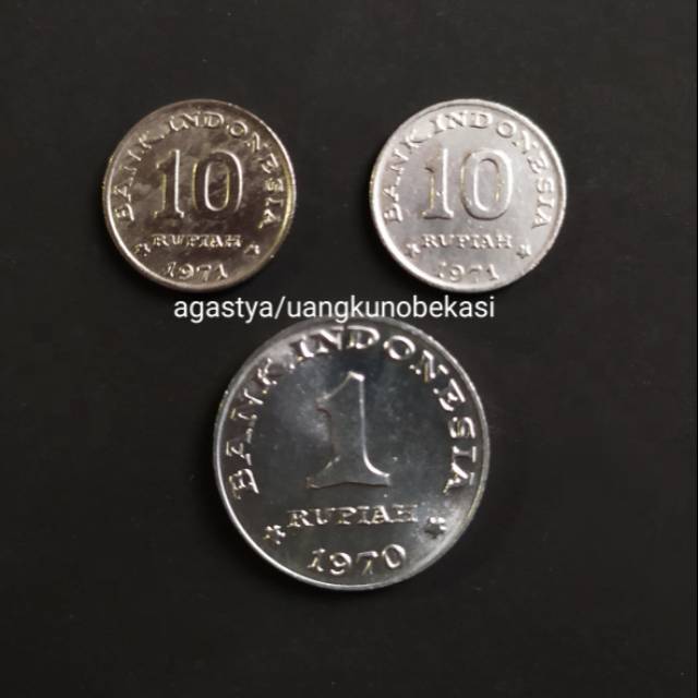 Jual Paket mahar nikah Rp 21 rupiah uang kuno koin duit jadul lama koleksi asli 1971 1970 ...