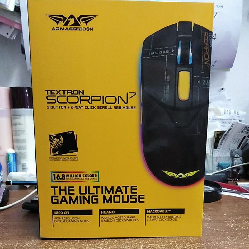 Jual Armaggeddon Textron Scorpion 7 gaming mouse Indonesia|Shopee Indonesia