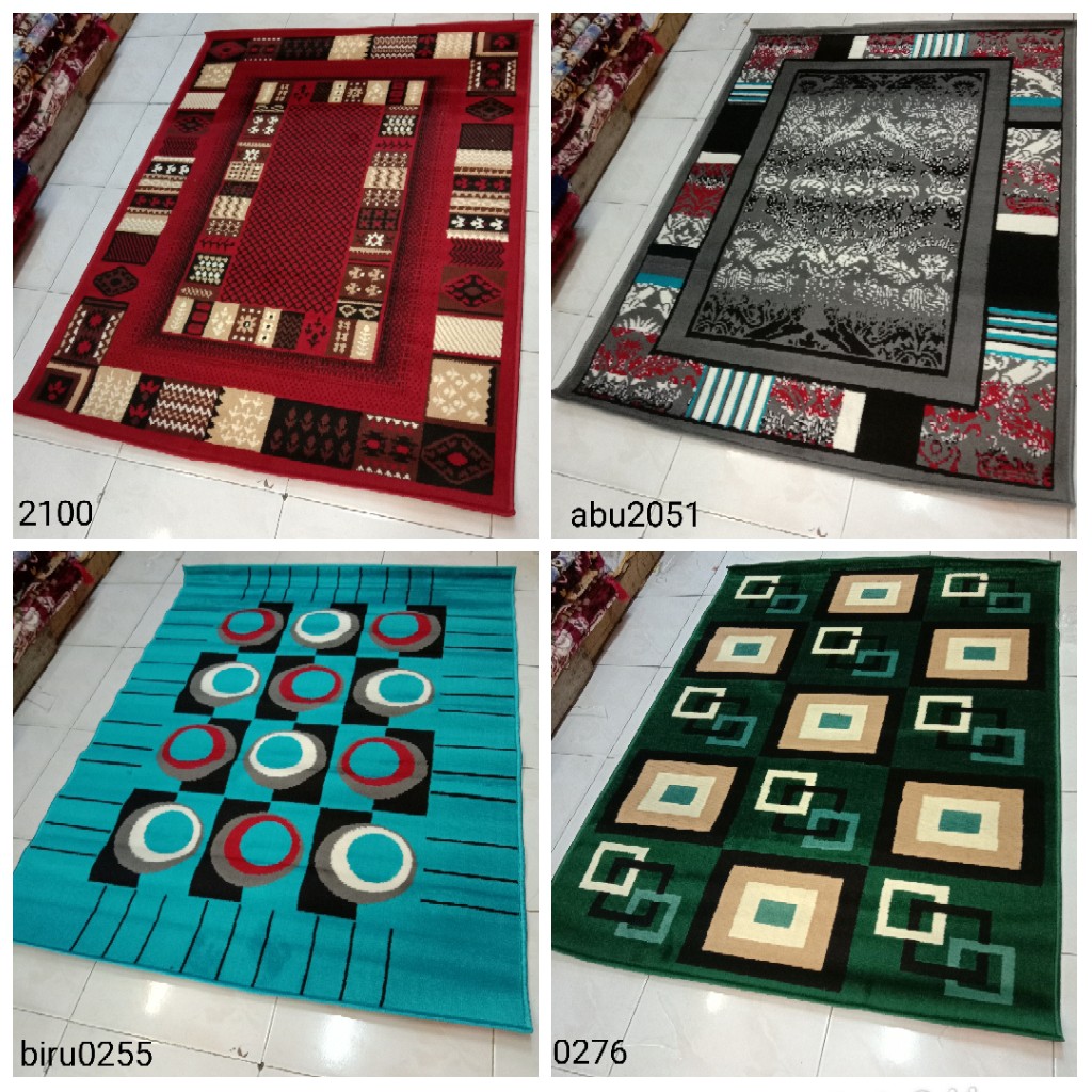 karpet lantai MODERNO 115x155cm ungu abu hitam putih 2076 rust | Shopee ...
