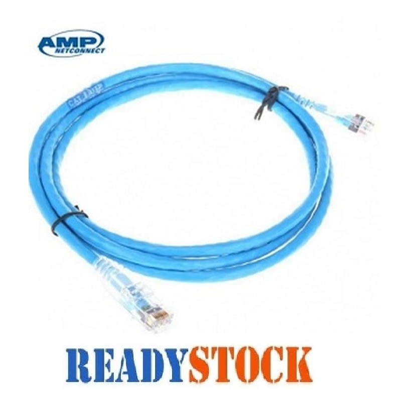 Jual AMP/Commscope Kabel Patch Cord AMP Cat. 5E 3 meter 10 feet ...
