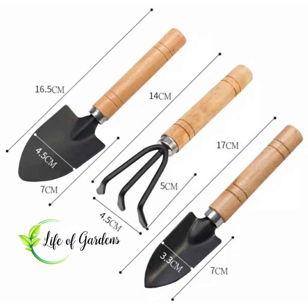 Jual Alat Berkebun Sekop Mini 3 in 1 Garden Tools | Shopee Indonesia