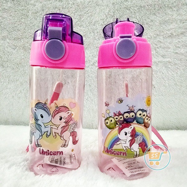 Jual BOTOL MINUM UNICORN TUTUP UNGU BEKAL SEKOLAH HADIAH SOUVENIR KADO ...