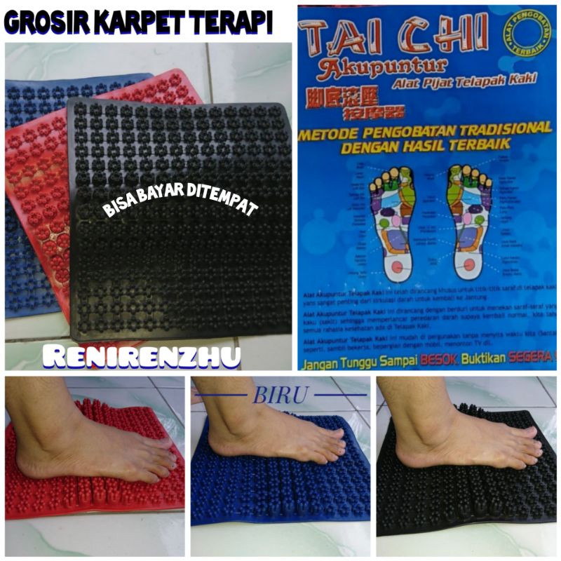 Jual Karpet Refleksi kaki/karpet refleksi Gelombang/Terapi kaki Alat pijat alas terapi kaki ...