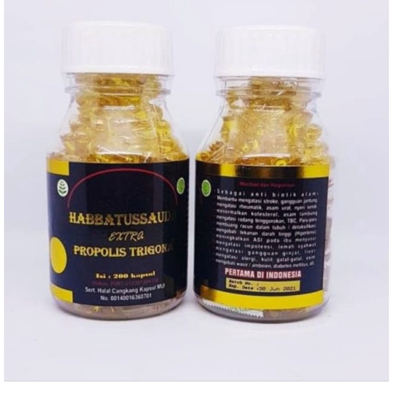 Jual super habasy plus propolis trigona 200 kapsul | Shopee Indonesia