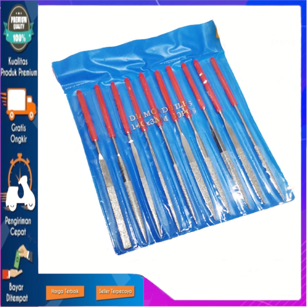 Jual Kikir set 10 Pcs Kikir gergaji 3mm Kikir kayu besi murah | Shopee ...