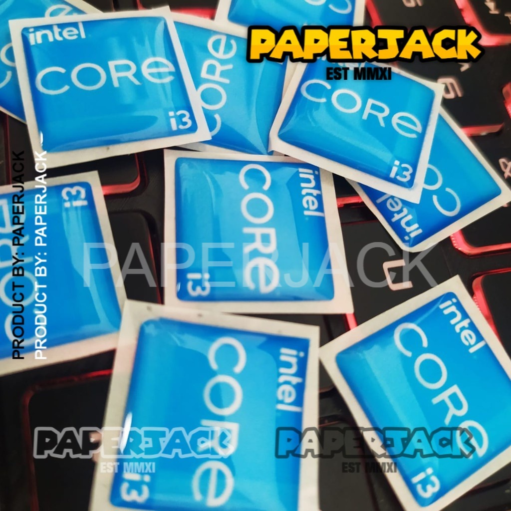 Jual STICKER INTEL CORE i3 GEN 11 STIKER TIMBUL LENTUR STIKER STIKER PC ...