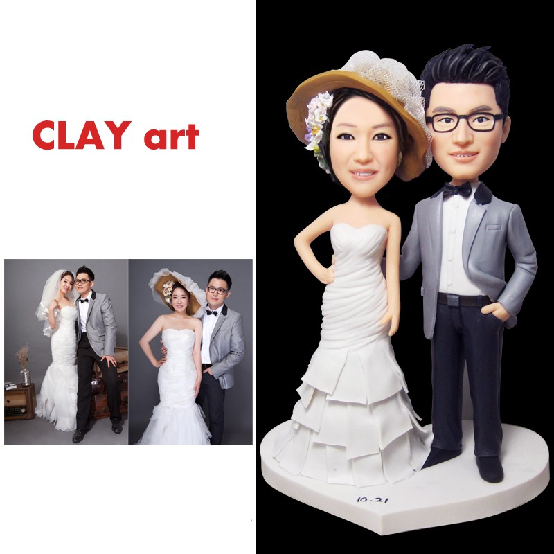 Jual Patung clay custom sesuai wajah souvenir pernikahan dan acara ...