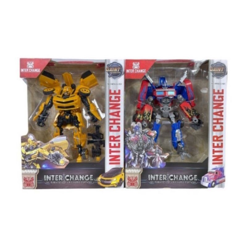 Jual robot transformers Optimus prime dan Bumblebee robot dapat berubah menjadi mobil | Shopee ...